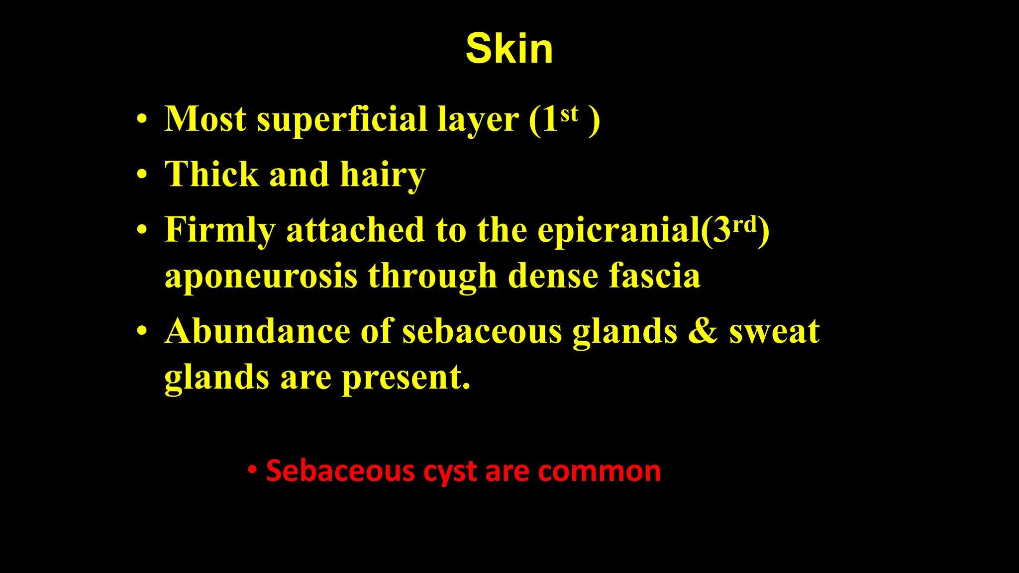 1. Scalp, layers and connections of scalp | PDF