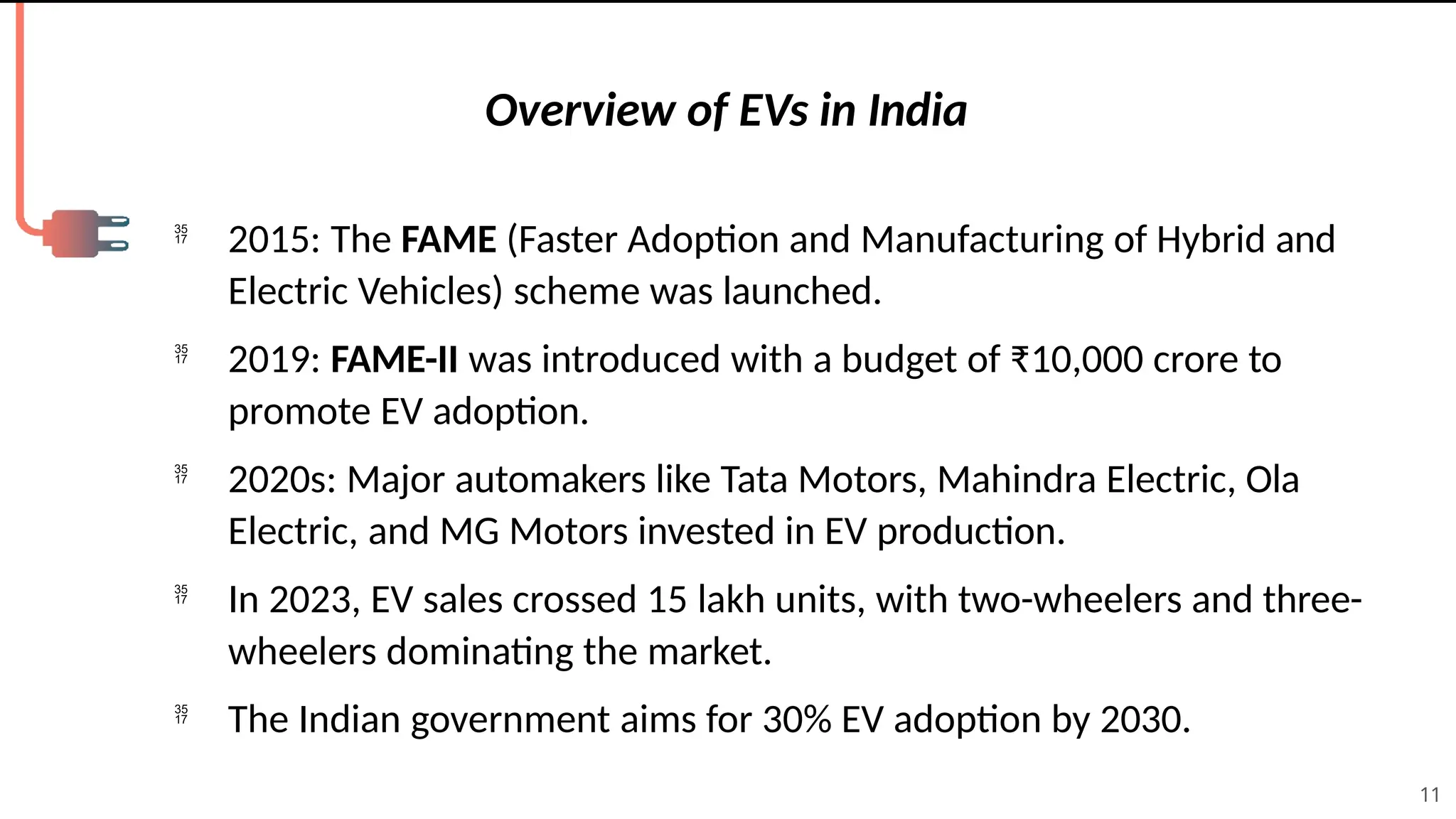 FUNDAMENTIALS OF ELECTRICAL VEHICLE Overview of Electric Vehicles in ...