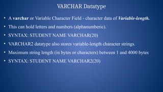 1.a Data Types.pptx and types of data with its importance | PPTX