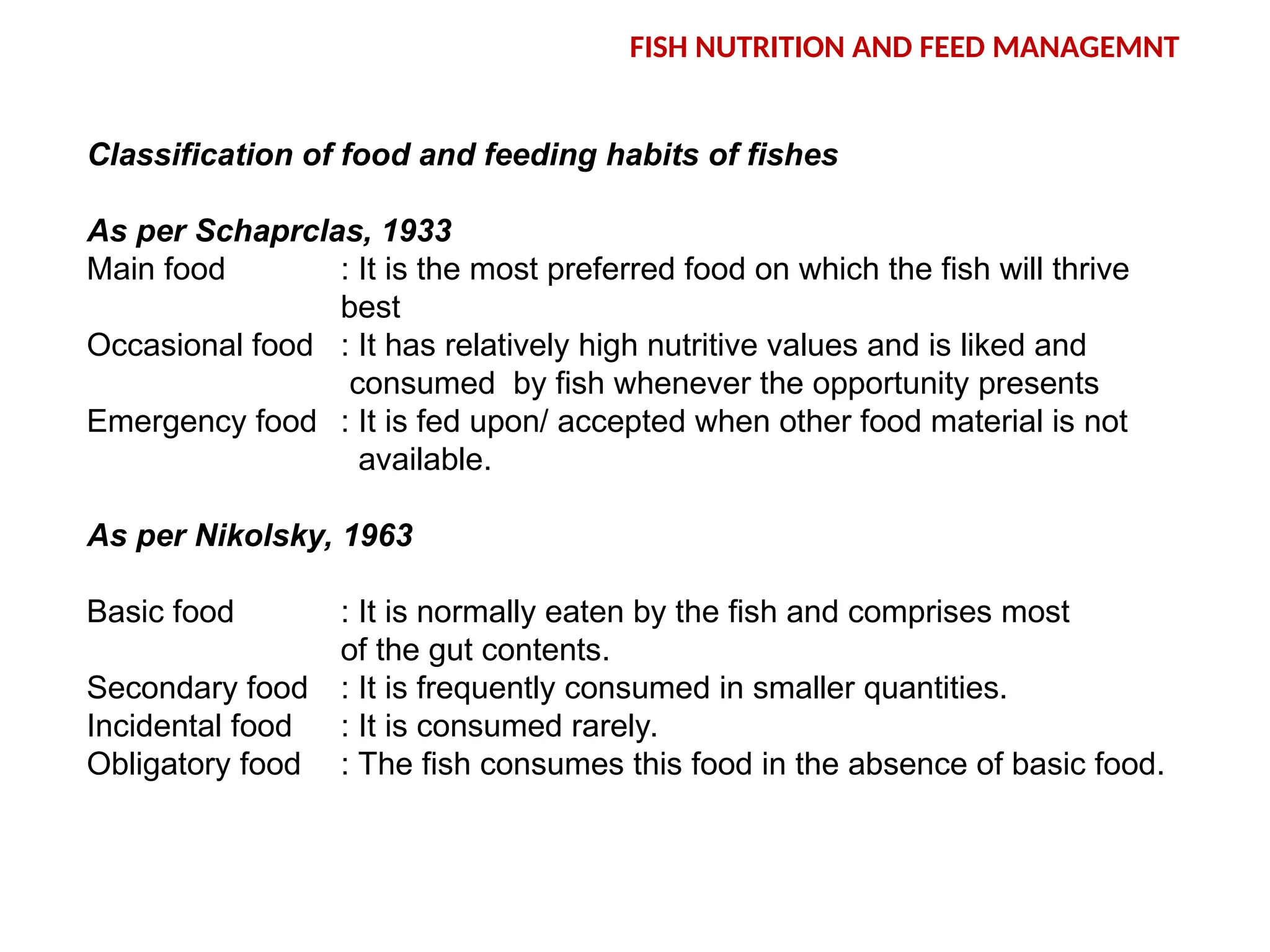 FISH NUTRITION AND FEED MANAGEMNT in aquaculture | PPT