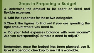 1. EPP6-TEPS IN PREPARING A BUDGET.pptxk | PPTX