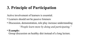 Health Education: Meaning, Principles, Scope and Importance in Pharmacy ...
