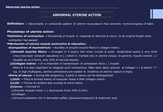 1.pptxabnormal uterine action gynecology | PPTX