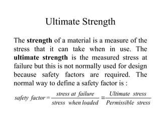 Strength of material for Civil engineering Diploma nd UG students | PPT