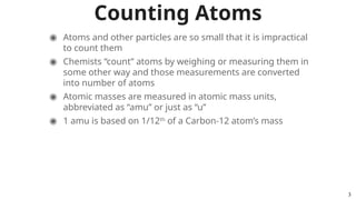 1.1 & 1.2 Moles and Molar Mass & Mass Spectroscopy of Elements.pptx