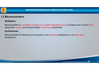 Overview of microprocessors and computer architecture | PDF