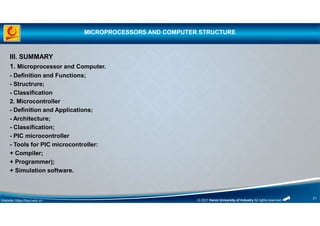 Overview of microprocessors and computer architecture | PDF