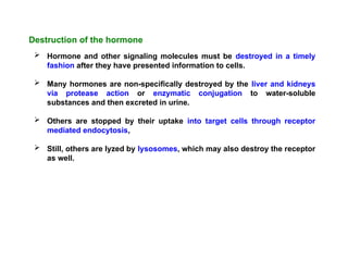 the biochemical signaling molecules and hormones | PPTX