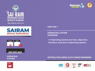 1.4 Operating system overview-objectives and functions - Evolution of Operating System.pptx