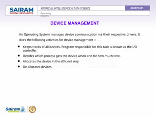 1.4 Operating system overview-objectives and functions - Evolution of ...