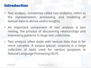 1.Text Mining 2026 Lecture slides for B.Tech Students | PPTX