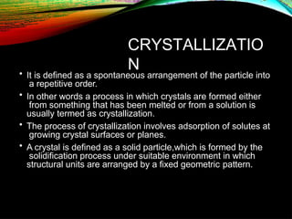 Crystalization mechanism of metal- Materials science | PPTX