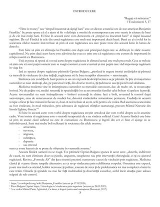 “TIMPUL ÎNSEAMNĂ RUGĂCIUNE ŞI NU BANI”: TERAPIA PRIN RUGĂCIUNEA CREŞTIN ...