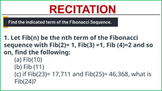 Exploring the Nature of Mathematics: Patterns, Fibonacci Sequence, and ...