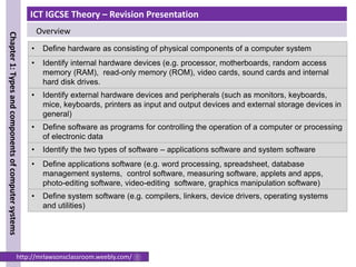 Components of hardware and software notes | PDF