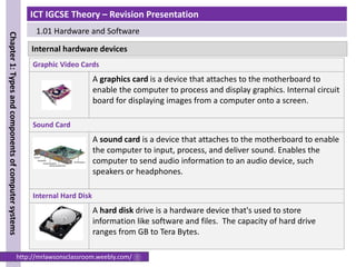 Components of hardware and software notes | PDF