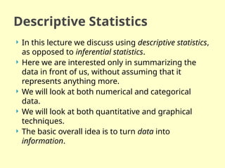 Comprehensive Introduction to Descriptive Statistics: Measures and ...