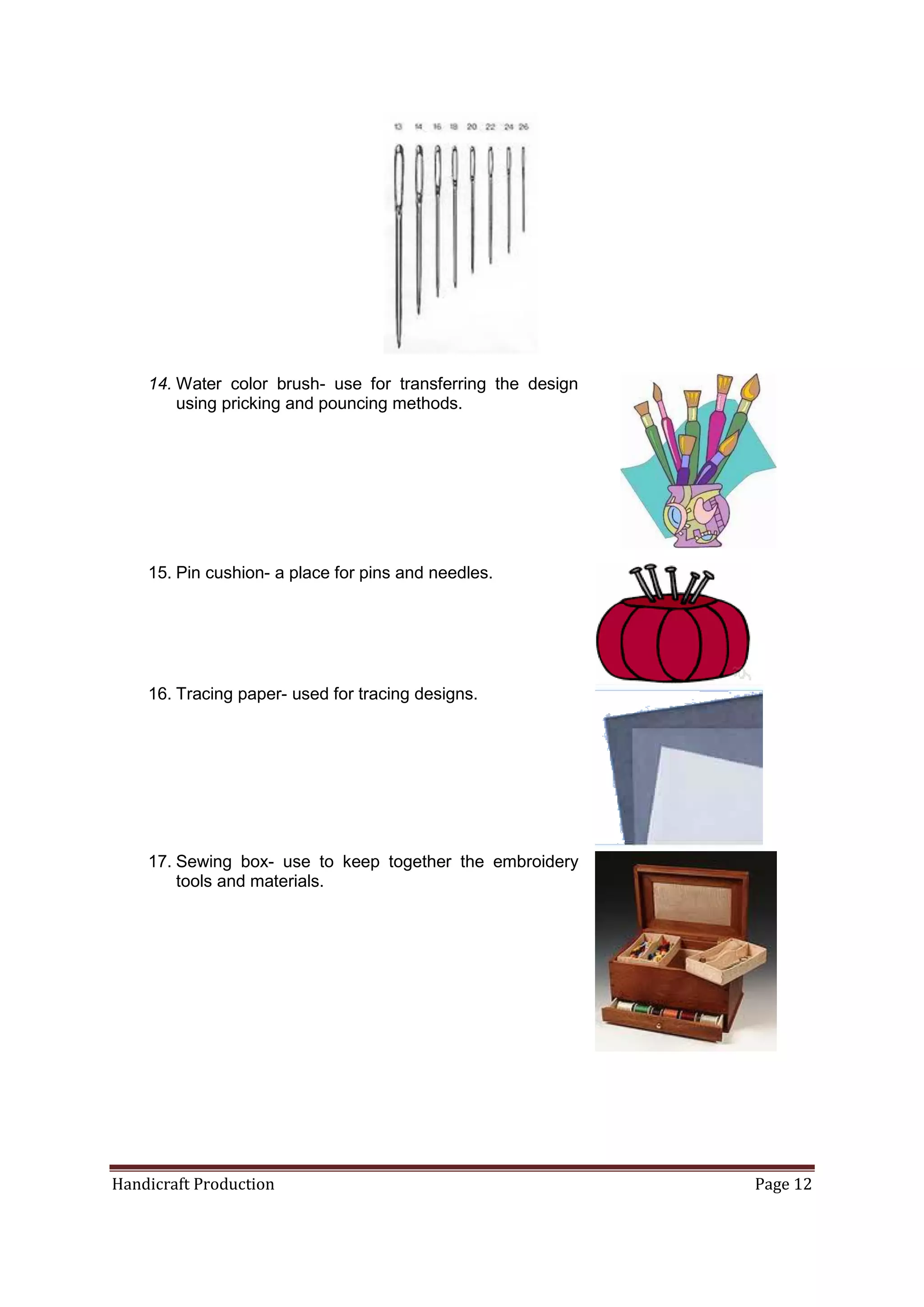 K-12 Module in T.L.E. Grade 8 Second Grading (Handicrafts) | PDF