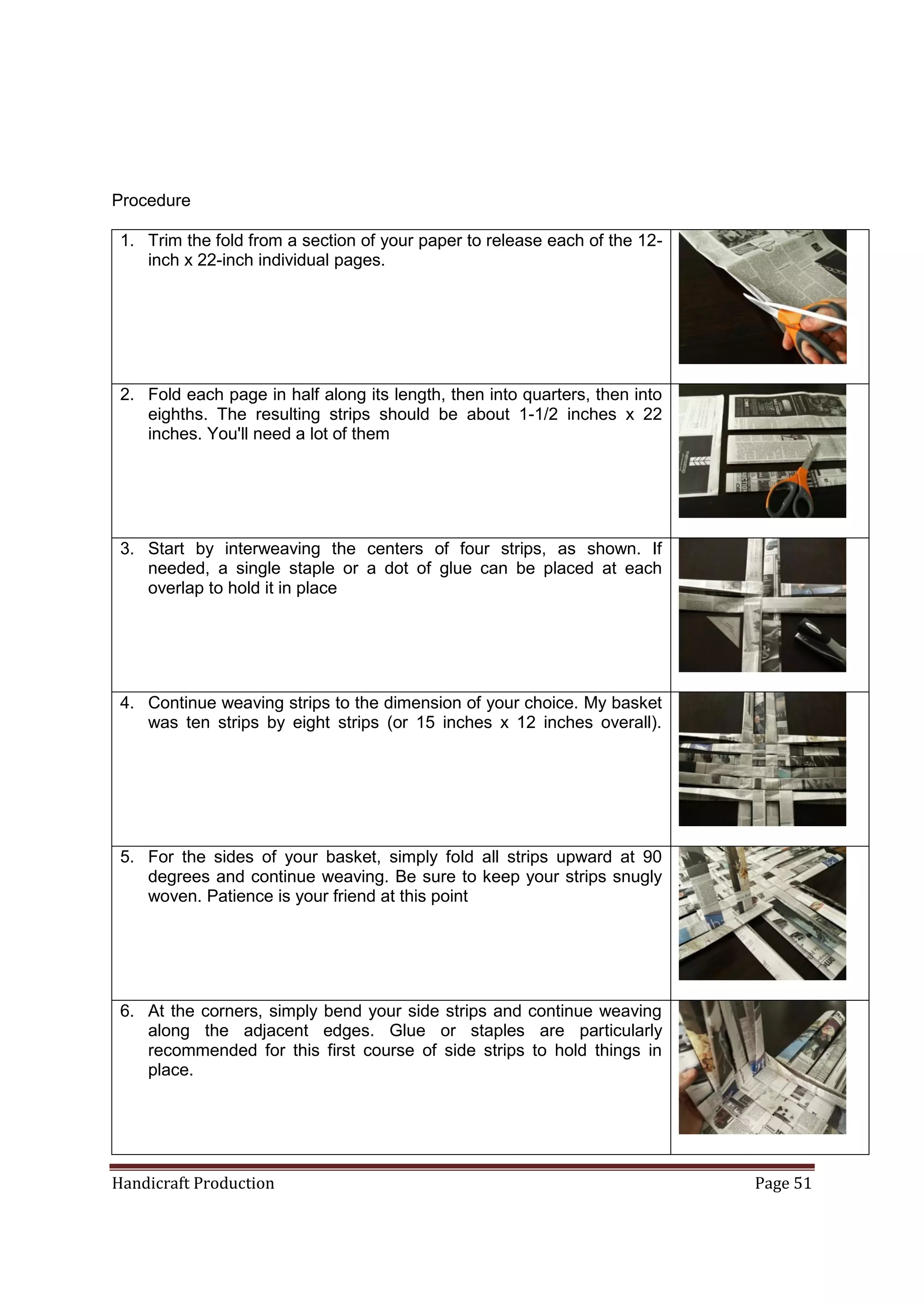 K-12 Module in T.L.E. Grade 8 Second Grading (Handicrafts) | PDF