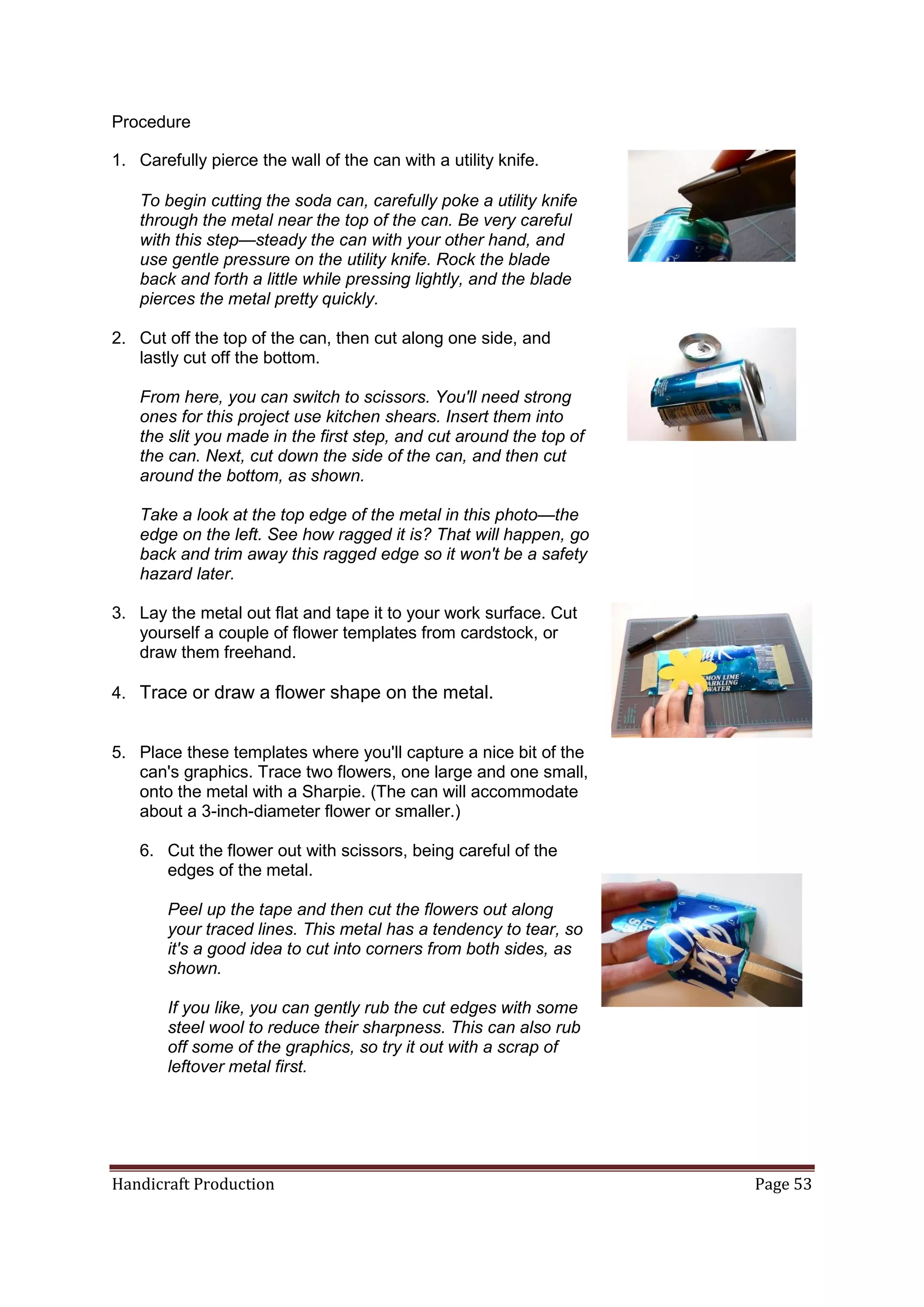 K-12 Module in T.L.E. Grade 8 Second Grading (Handicrafts) | PDF