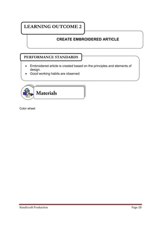 K-12 Module in T.L.E. Grade 8 Second Grading (Handicrafts) | PDF