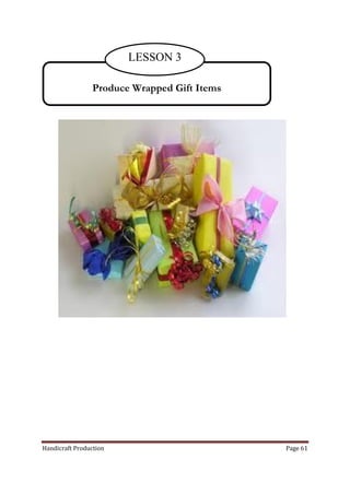 K-12 Module in T.L.E. Grade 8 Second Grading (Handicrafts) | PDF