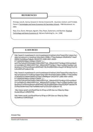 K-12 Module in T.L.E. Grade 8 Second Grading (Handicrafts) | PDF