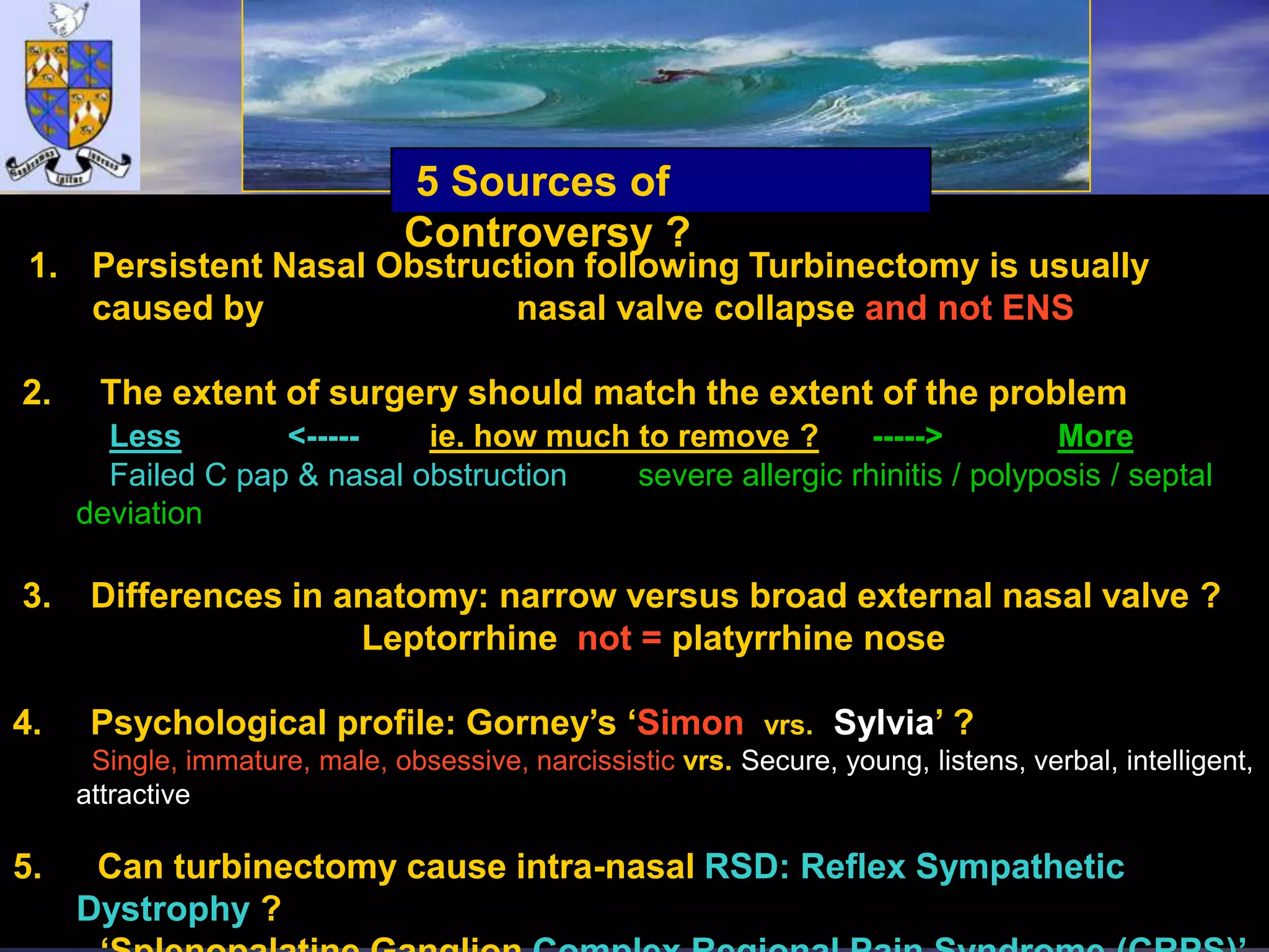 Role for Turbinectomy In the Crowded Nasal Airway, Is Empty Nose ...