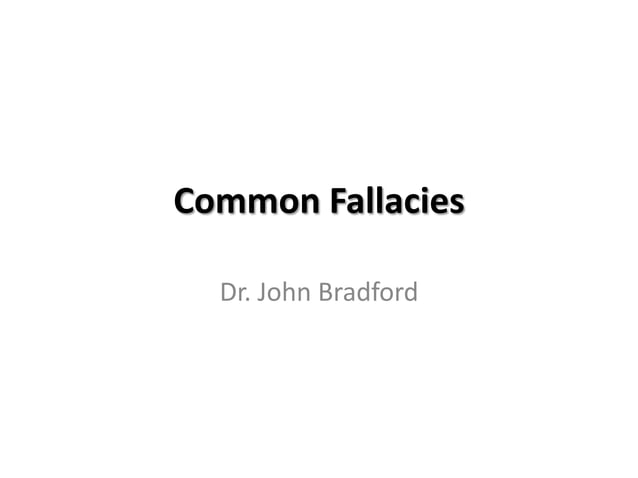 1 29-13 common fallacies | PPT
