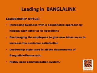 Management Practices of Banglalink | PPTX