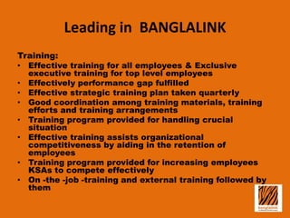Management Practices of Banglalink | PPTX