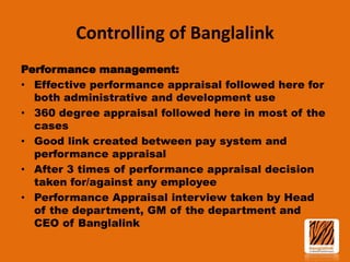 Management Practices of Banglalink | PPTX