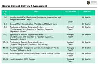 1 2 chem plantdesign-intro to plant design economics | PPTX