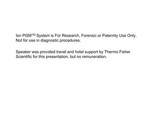 Massively parallel sequencing in forensic genetics | PDF