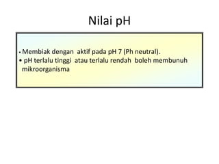 faktor-faktor mempengaruhi pertumbuhan mikroorganisma | PPTX