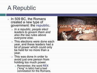 Rome: The Early Republic | PPT