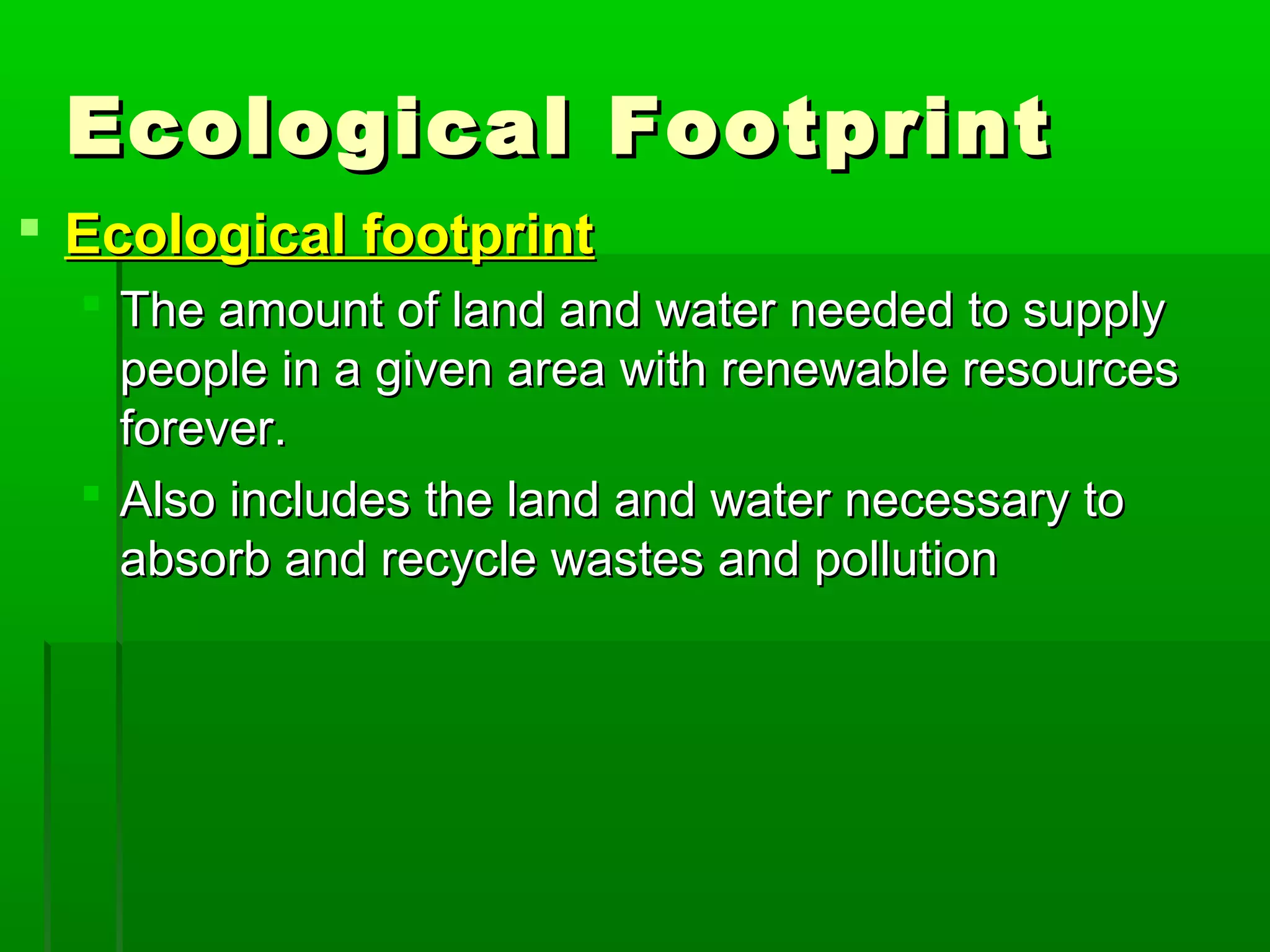 1 2 ecological footprint | PPT