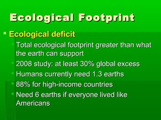 1 2 ecological footprint | PPT