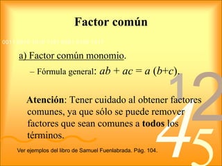 1.2 factorizacion | PPTX
