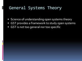1.2 General System Theory | PPTX