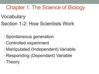 1-2 How Scientists Work | PPT