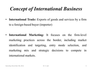 1 2 introduction of international business environment | PPTX