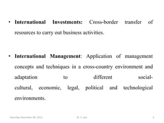 1 2 introduction of international business environment | PPT
