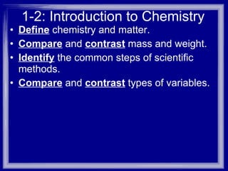 1-2 Introduction To Chemistry | PPT