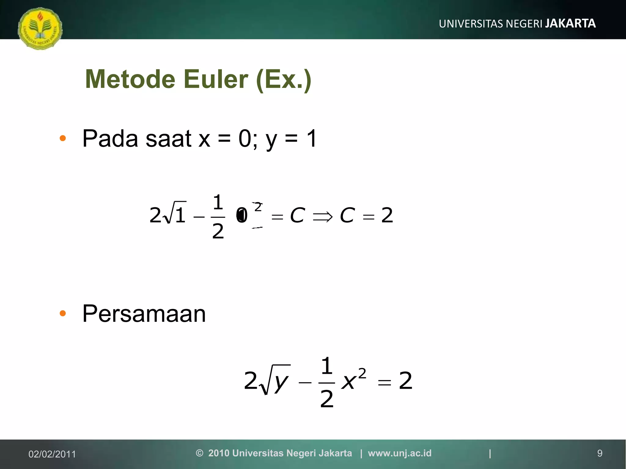Fisika Matematika II (1 - 2) kalkulus-variasi | PPTX
