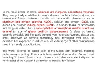 1 2 lecture ceramic engineering me | PPT