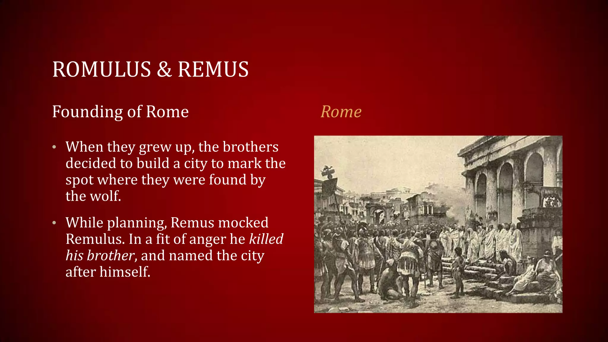 Rome: Legendary Origins | PPTX