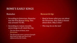 Rome: Legendary Origins | PPTX