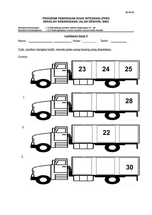 1.2 membilang nombor dalam lingkungan 21 50 a | PDF