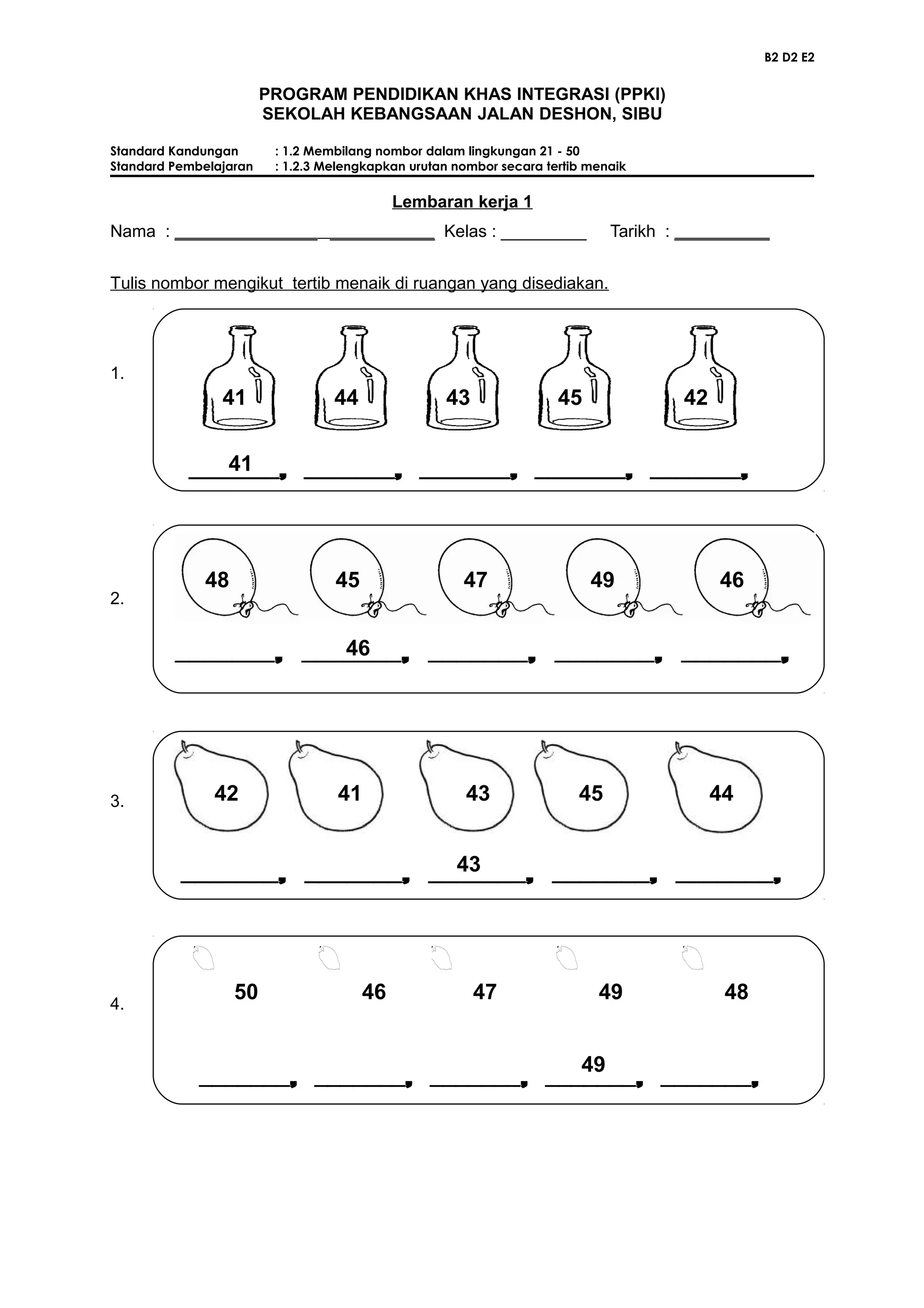 1.2 membilang nombor dalam lingkungan 21 50 c | DOC